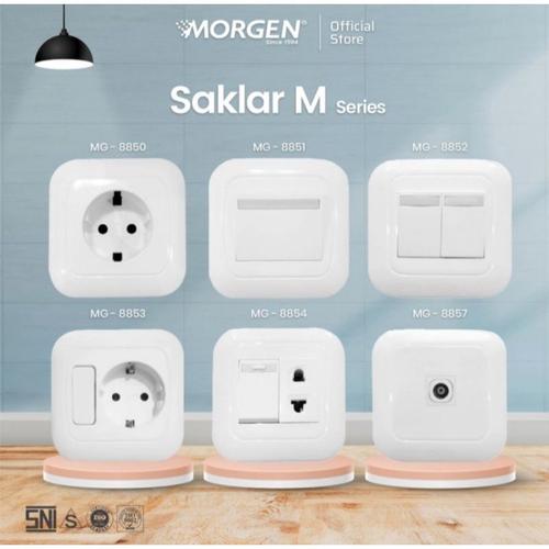 Jual MORGEN Tipe MG-885 " Saklar M Series " Stop Kontak, Saklar Engkel ...