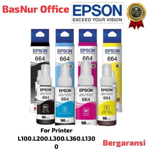 Jual Varian Tinta Epson 664 For printer L100 L200 L300 L360 L1300 ...
