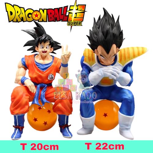 Promo Action Figure Son Goku Vegeta Sitting Dragon Ball GK Collectible ...