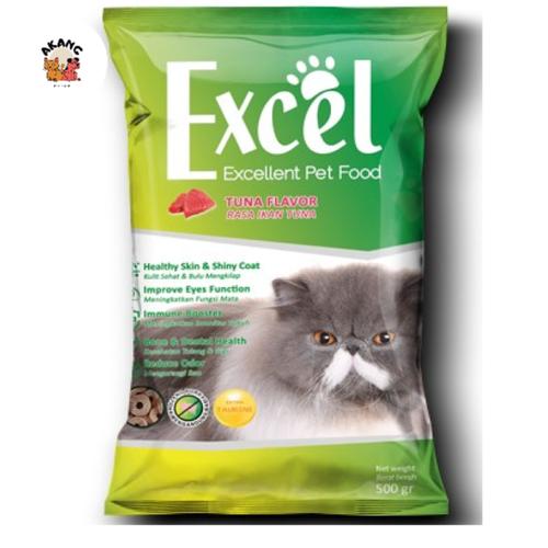 Jual MAKANAN KUCING EXCEL HIJAU 500gr RASA TUNA - Pet Food - Jakarta ...