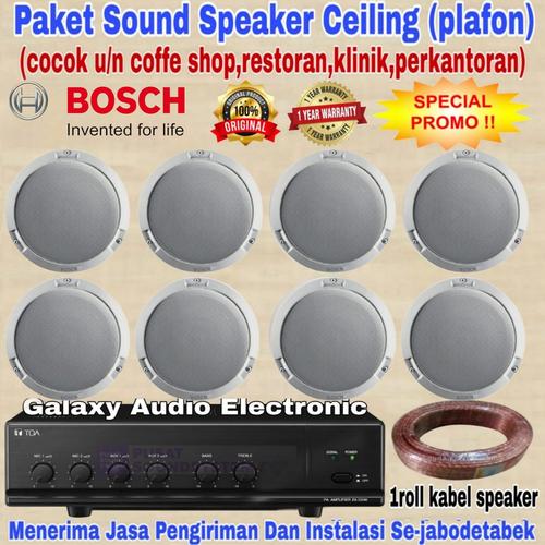 Jual Paket speaker ceiling plafon BOSCH isi 8 unit - PLUS INSTALASI ...