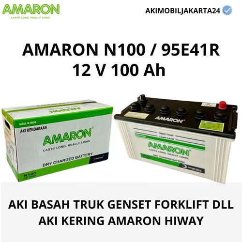 Jual Aki Amaron N100 / 95E41R Aki Basah 12V / 100Ah GENSET FORKLIFT ...