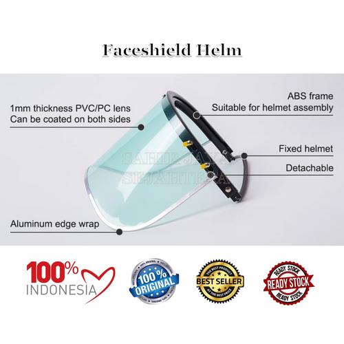 Promo Face Shield Khusus Untuk Helm Proyek Faceshield Gerinda Welding ...