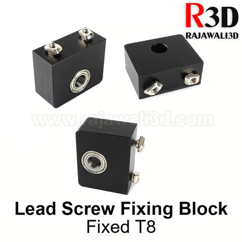 Jual T8 Bracket Lead Screw Leadscrew Fixing Block End Support Aluminium ...