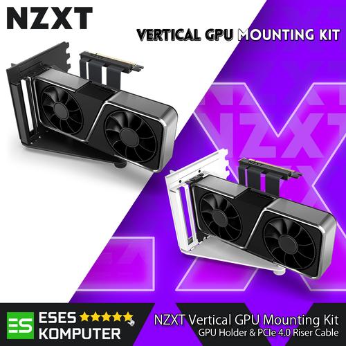 Promo NZXT Vertical GPU Mounting Kit GPU Holder & PCIe 4.0 Riser Cable ...