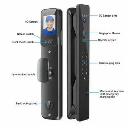 Jual Smart Door Lock Kunci Pintu Rumah Fingerprint Password Key Card ...
