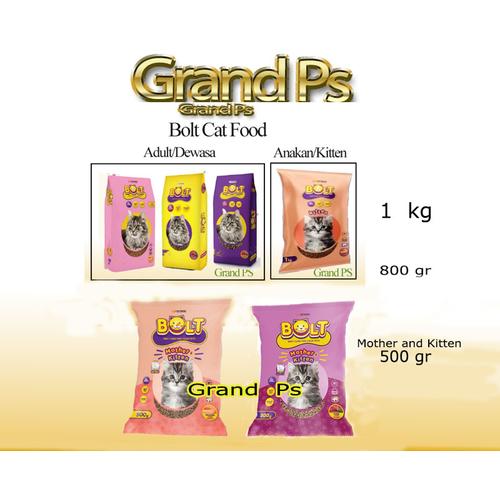 Jual Bolt Cat Food Makanan Kucing Tuna 1kg Kibble Ikan - tuna donat 800 ...
