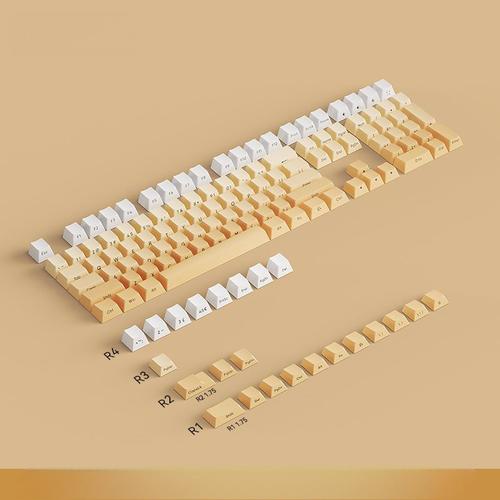 Jual Gradient PBT Keycaps Cherry Profile Side Printed - Sunset ...