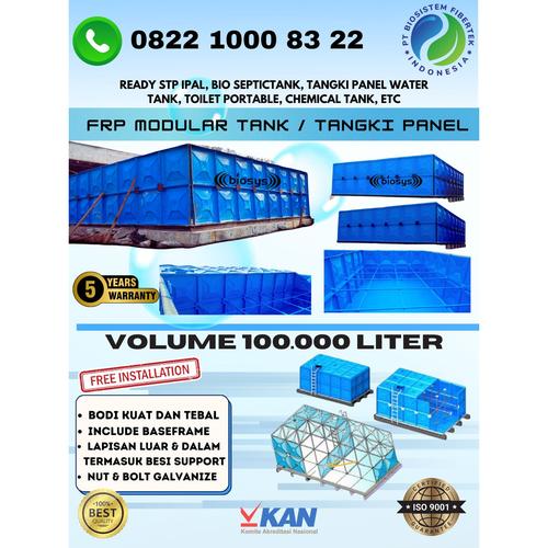 Jual Tangki Panel/FRP Modular Tank BIOSYS Volume 100 m3. biotech sistem ...