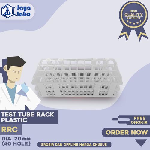 Jual Test Tube Rack White dia. 20mm/ Rak Tabung Reaksi Plastik 4x10 40 ...