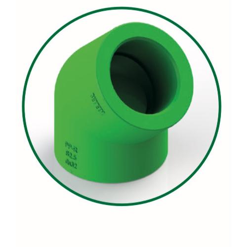 Jual Elbow PPR 3/4 inch 45° Rucika Kelen Green 25mm Air Panas dan Air ...