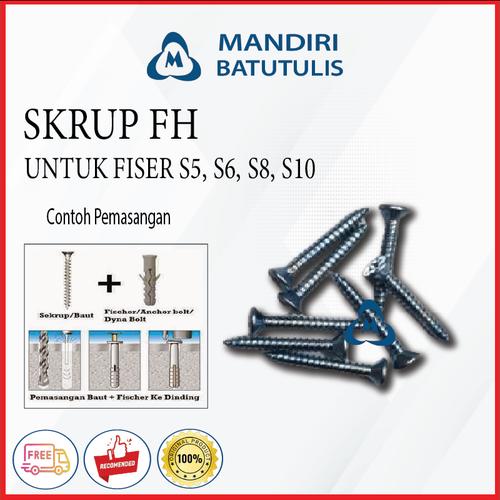 Jual Skrup FH Fisher S6 Sekrup Fiser FAB Sekrup SDS #8x1 1/4" #8x2" - #8x1 1/4" - Kota Bogor ...