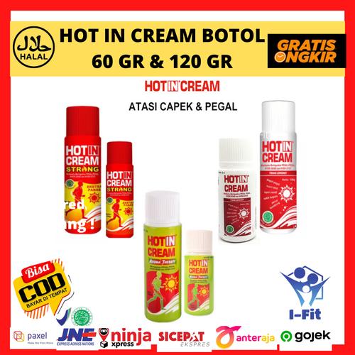 Promo Hot in Cream Botol Original dan Strong 60 Gram dan 120 Gram Krim ...