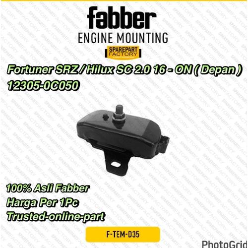 Jual Karet Mounting Dudukan Mesin Fortuner SRZ / Hilux SC 2.0cc 16 ...