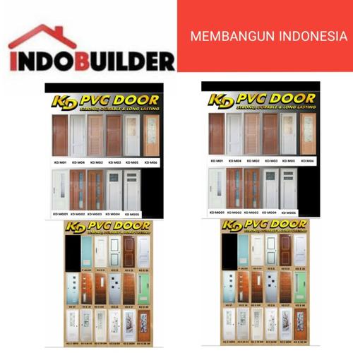 Jual KD PVC DOOR KD 16 JALUSI UK 70 X 195 CM PINTU PVC SET KAMAR MANDI ...