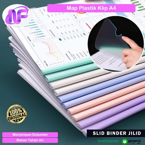 Jual Map Plastik Bening Simpan Dokumen A4 Waterproof Folder File ...