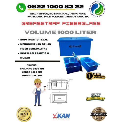 Jual Grease Trap 1000 liter ( penyaring minyak fiberglass) Biosys ...