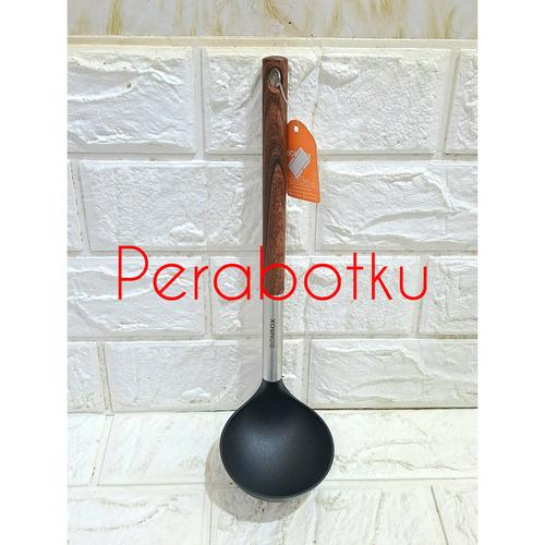 Promo Bonbox Sinduk Teflon Gagang Motif Kayu BKE30817A / Sendok Kuah ...
