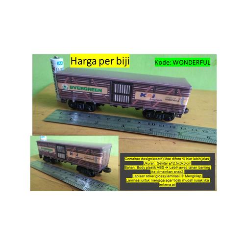 Jual Gerbong Kontainer kereta apI Indonesia KAI Container kreatif ...