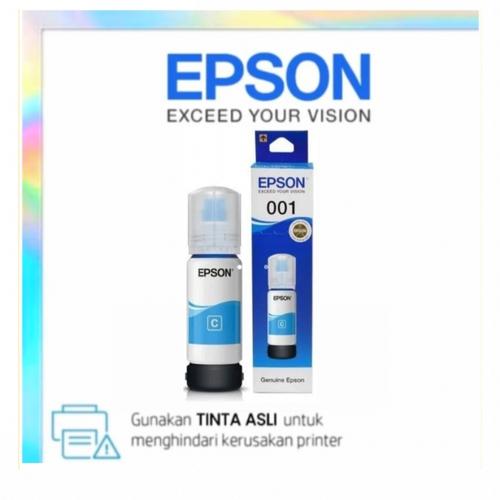 Jual Tinta Epson 001 Cyan Original For L4150 L6160 L6170 L6190 - Biru ...