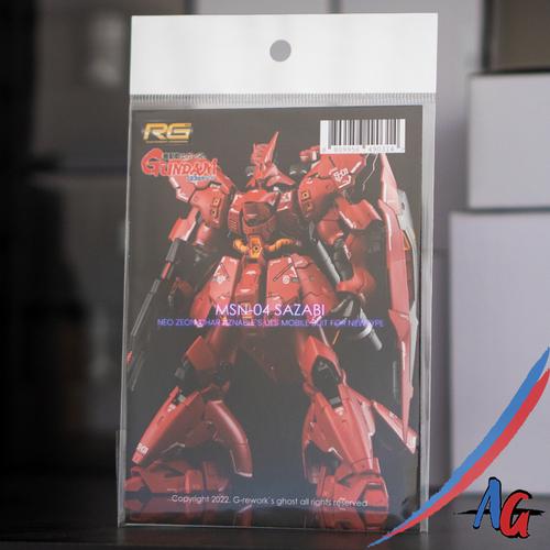 Jual G-Rework RG Sazabi Water Decal Sticker - Kota Surabaya - Amazing ...