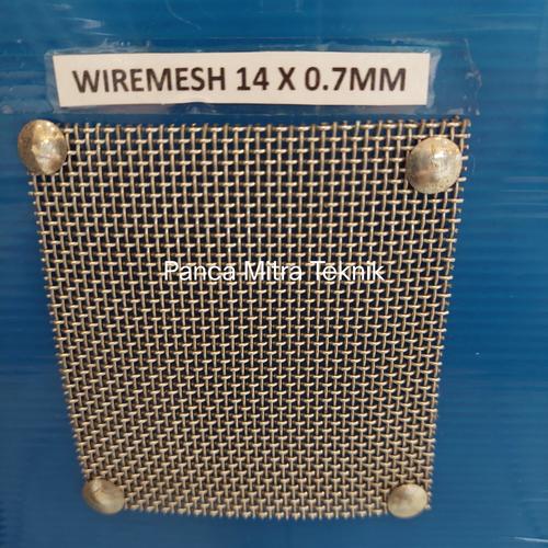Jual Wiremesh 14 Tebal 0.7mm / Kawat Mesh Stainless SS304 Meteran 100cm ...