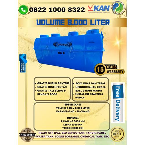 Jual Septic tank Biotech Sistem 8 M3 / 8.000 liter - RC 8, Septic tank ...