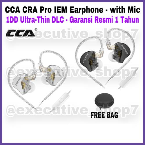 Jual CCA CRA Pro IEM Earphone - with Mic 1DD Ultra-Thin DLC - Garansi ...