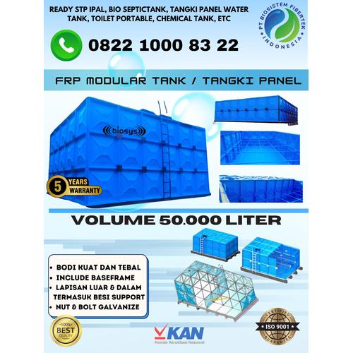 Jual Tangki Panel/FRP Modular Tank BIOSYS Volume 50 m3. biotech sistem ...