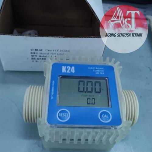 Jual Flow meter Digital K24 Elektronic Turbine Meter Flowmeter minyak ...