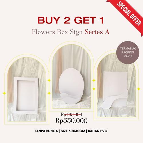 Jual (BUY2GET1) Flower Box Sign | 60x40 | Termasuk Packing Kayu - A ...