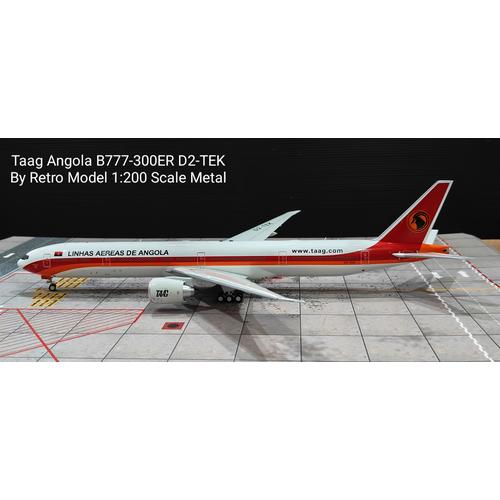Jual Taag Angola B777-300ER D2-TEK By Retro Model 1:200 Scale Metal ...