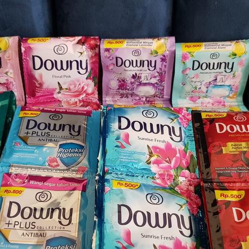 Jual DOWNY renceng isi 12 sachet all varian / pewangi pakaian downy ...
