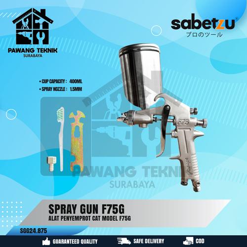 Jual Sabetzu Spray Gun F75G Tabung Atas Alat Penyemprot Cat Mesin ...