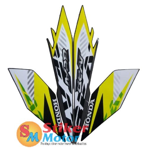 Jual sticker motor honda beat fi 2023 cbs hitam-kuning - Kab. Bogor ...