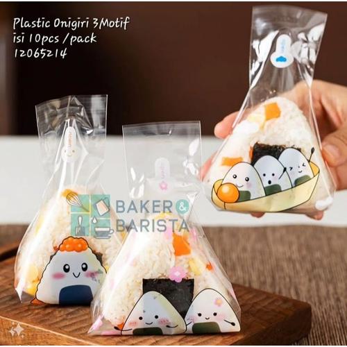 Jual Plastik Onigiri 3 motif isi 10pcs per pack / Plastik Packaging ...