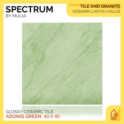 Jual KERAMIK MULIA SPECTRUM 40 X 40 ADONIS GREEN / KERAMIK LANTAI MURAH ...