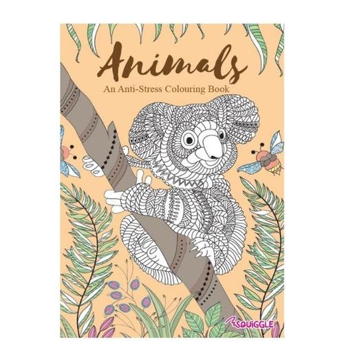 Jual [Squiggle] UK Animals Koala Adult Colouring Book (Buku Mewarnai ...