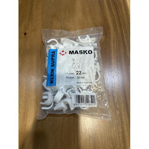Jual Klem Masko Supra 22mm Ukuran Nomor No 22 Clip Klem Pipa Kabel ...