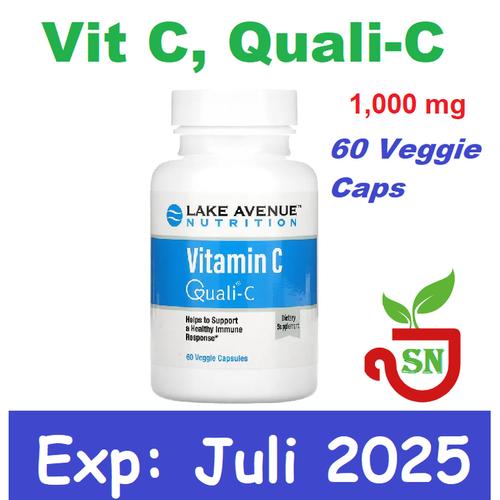 Jual Lake Avenue Nutrition, Vitamin C, Quali-C, 1,000 mg, 60 Veggie ...