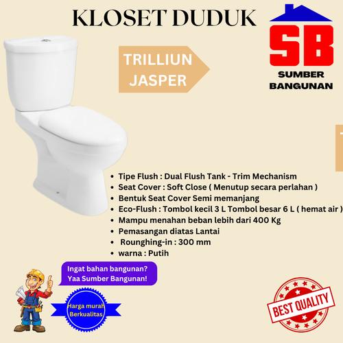 Promo KLOPSET DUDUK TRILLIUN JASPER WHITE CLOSET DUDUK TRILLIUNWARE ...