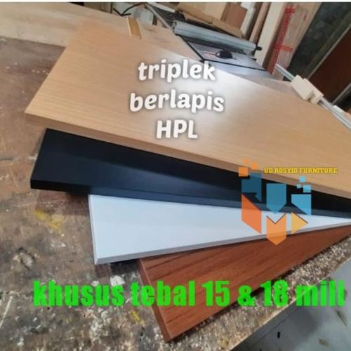 Jual COUSTOM TOP TABLE /TRIPLEK/ plywwud / / triplek potongan/ triplek berlapis hpl. - 60x60 ...