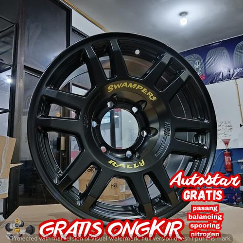 Jual jual velg mobil hsr rally swampers R16 pcd 6x139,7 Lebar 8 offset ...