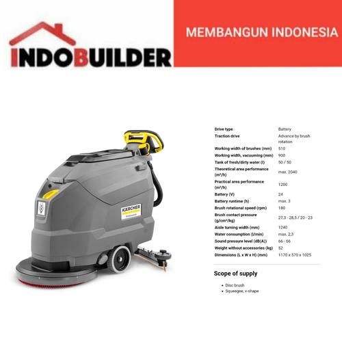 Jual KARCHER BD 50/50 C BP CLASSIC KAP SCRUBBER MACHINE - Kab ...