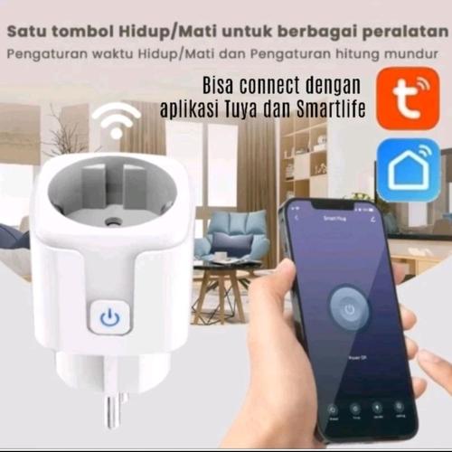 Jual Wifi Smart Plug Socket 16A / Wifi Stop Kontak Colokan Smart Switch ...