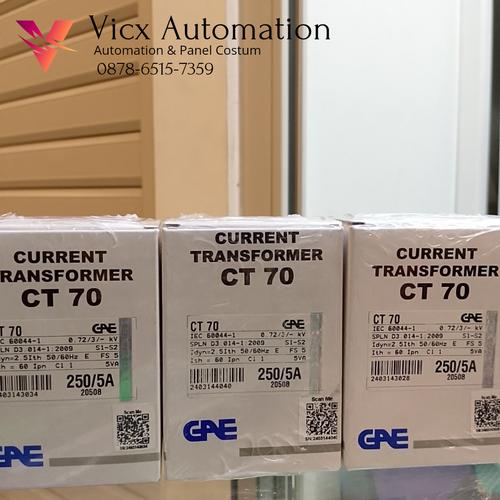 Jual CT 250/5A Gae CT 70 Class 1:5VA Current Transformers 250A/5 ...