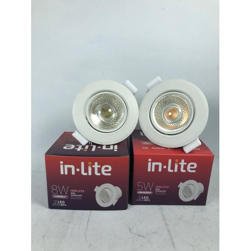 Jual Lampu spotlight in lite 5 watt 8 watt indc 232 - 5w, Putih ...