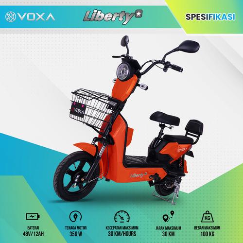 Jual VOXA Sepeda Listrik Liberty Star Murah Dewasa dan Anak Terbaru motor - Orange - Kota ...