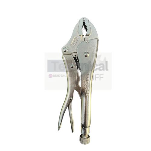 Jual Tekiro Tang Buaya Bengkok 10 inch/ Tekiro Locking Pliers Curve 10 ...