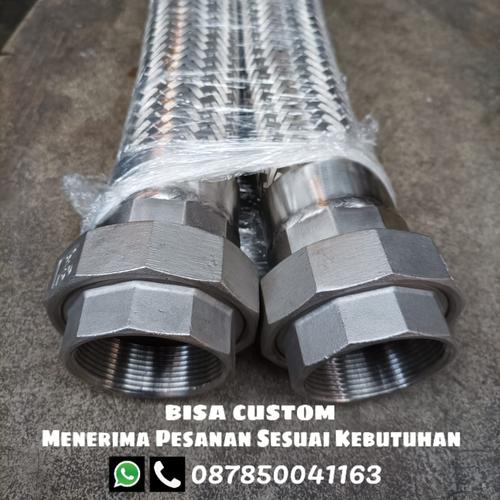 Jual flexible hose metal 1 1/2 inch x 500mm connector besi - Jakarta ...